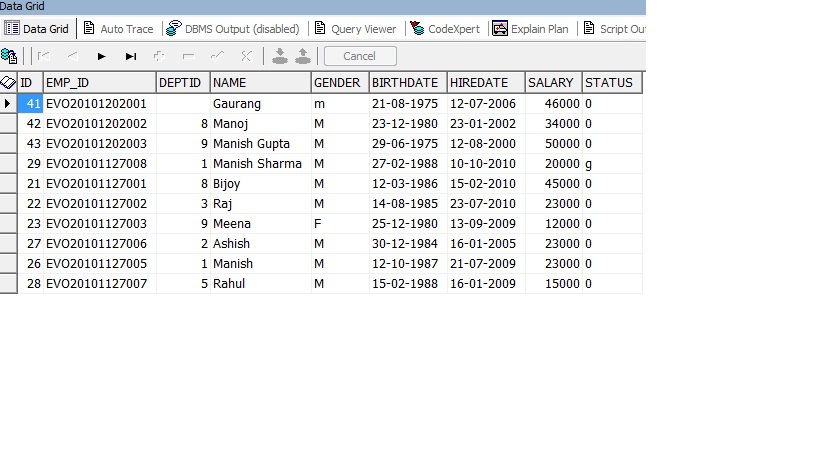 Oracle Applications Knowledge Repository: Oracle PL/SQL - Use the ALL ...