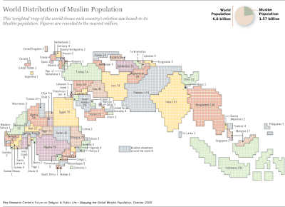 Geographic Travels: Maps of Muslims Around the World