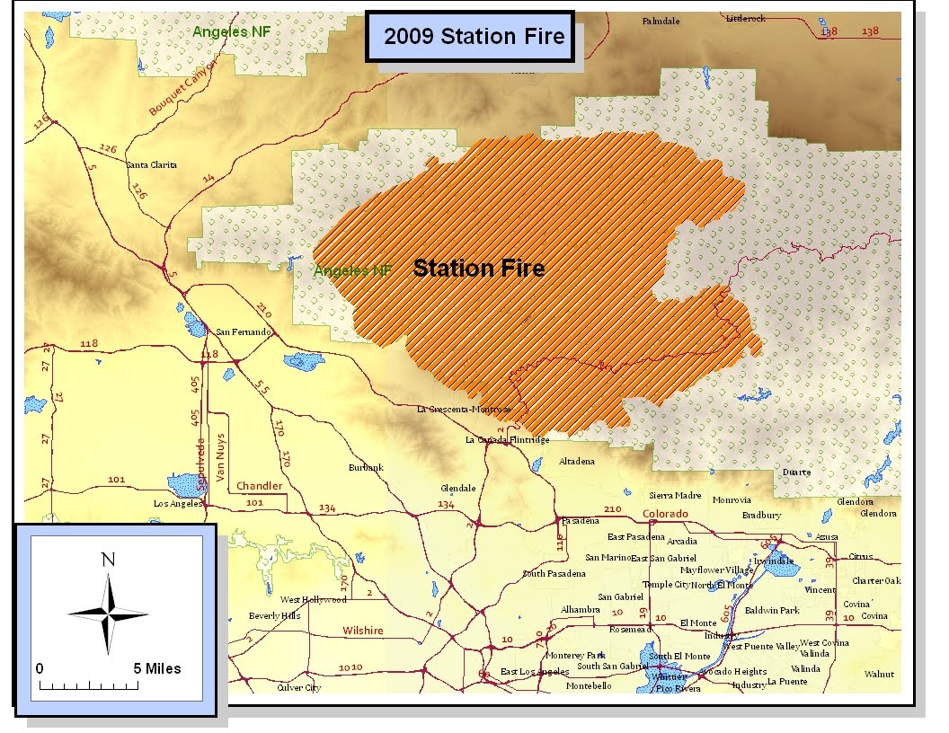 Roger's Geography 7 Blog: Week 8: Mapping the Station Fire