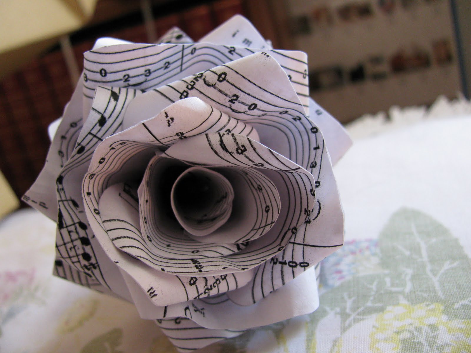 Scarlet Kitsune: Paper Rose Boutonniere