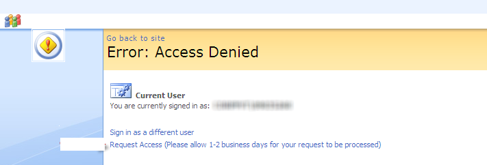 Sharepoint Stop A Runtime Exception Was Detected Access Is Denied