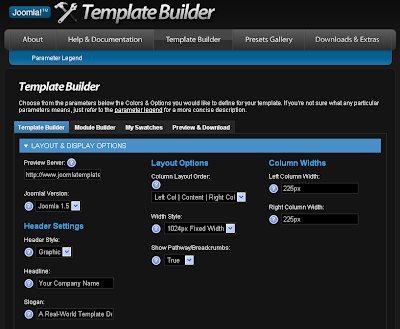 Tutorial Arena: Free online template generator for Joomla