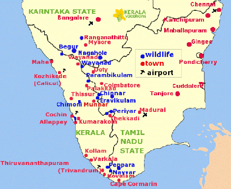 Map Of Southern India