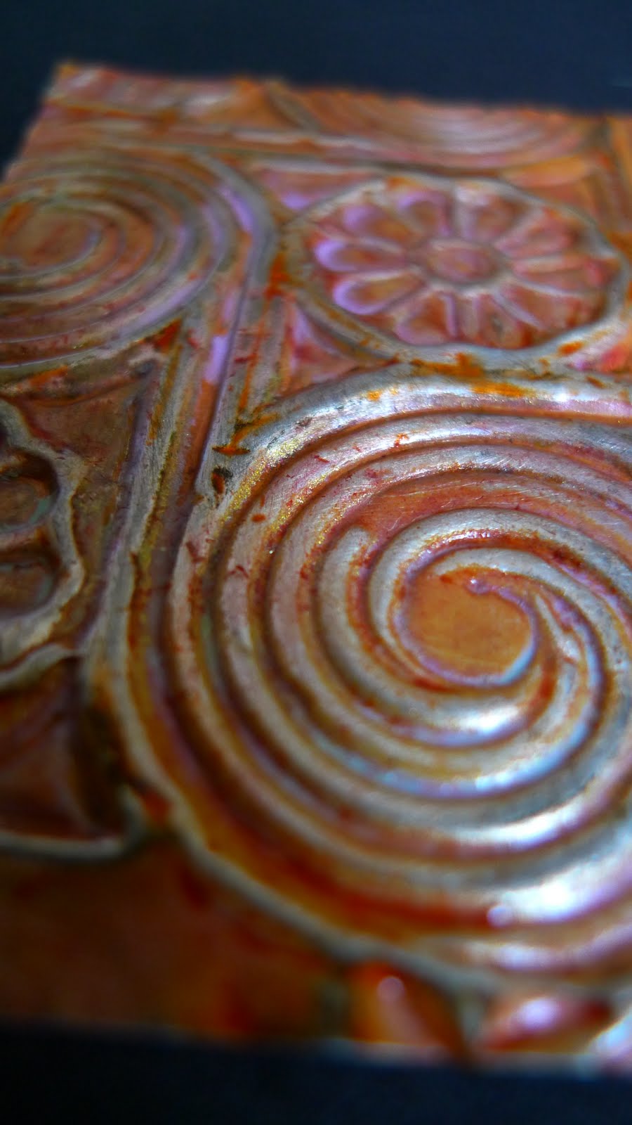 palette of colours: MY FIRST METAL ART CREATION