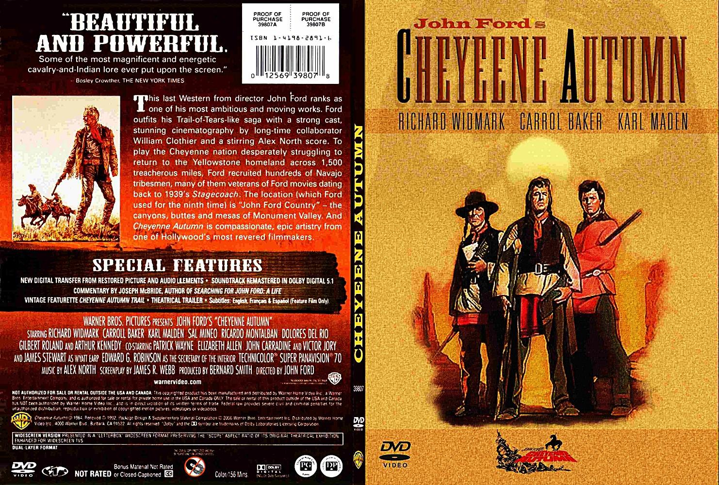 Filme internationale Auszeichnung Bewertung: Cheyenne Autumn 1964 ...