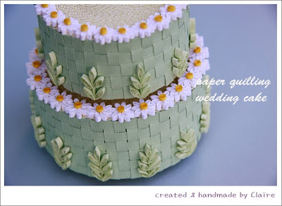 Claire's paper craft: Wedding Cake -paper quilling