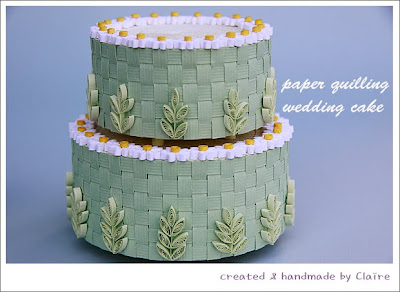 Claire's paper craft: Wedding Cake -paper quilling