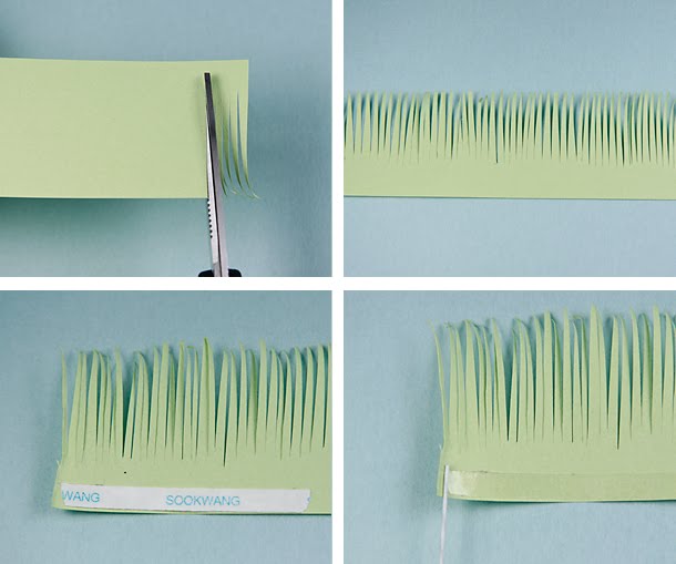 Claire's paper craft: Fringed Flower- tutorial