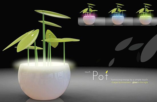 New Eco-Friendly Artificial Plant Pot Concept Harnesses Kinetic Energy ...