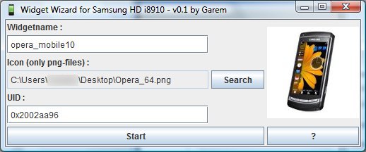 Garem's mobile BLOG: Widget Wizard v0.1
