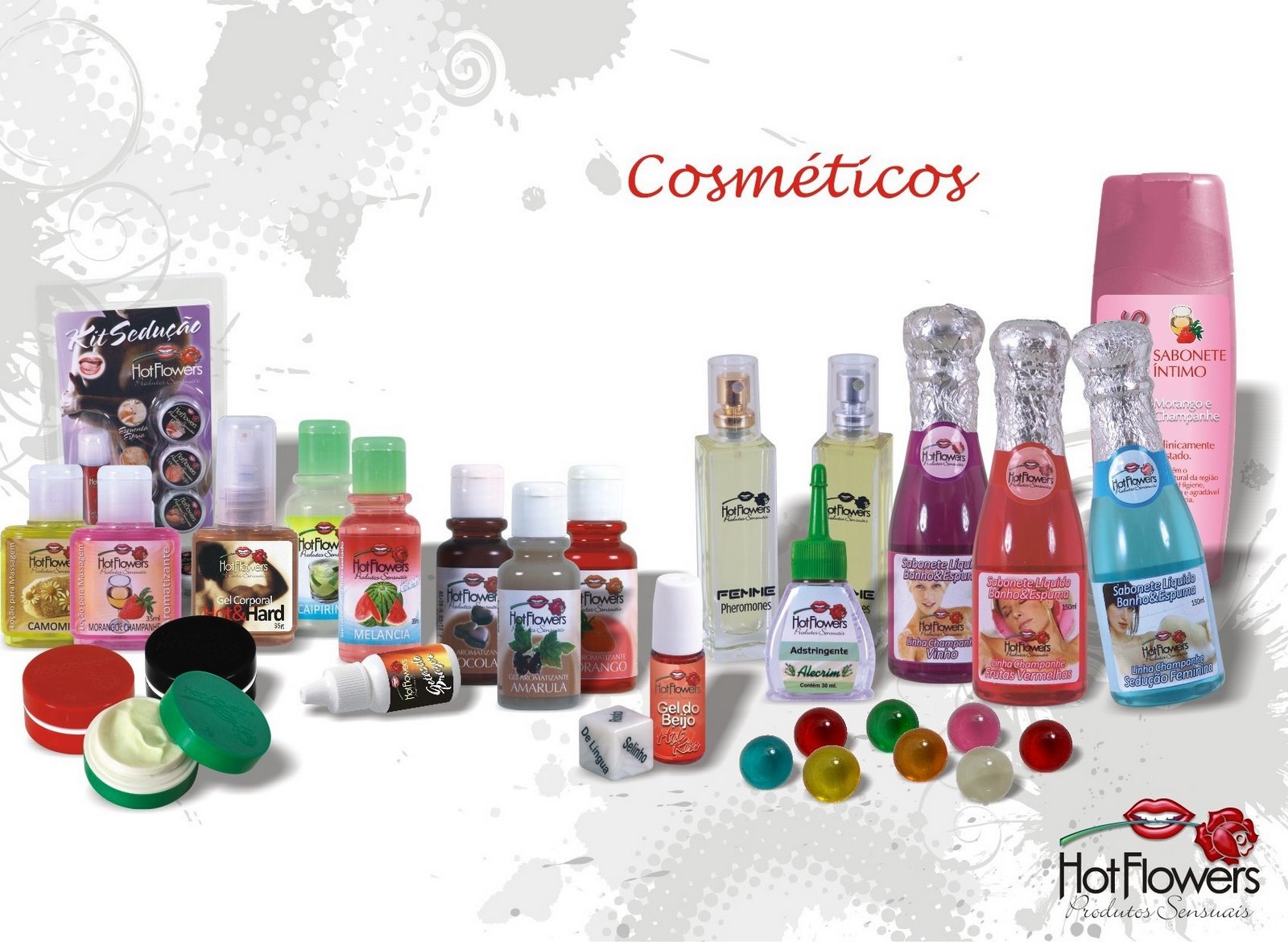 www.lojadocepecado.com.br: Cosméticos Hot Flowers