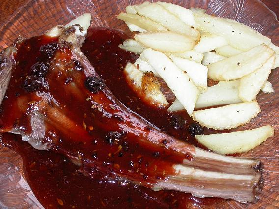 Losing Creek Farm: Slow Roasted Goat Ribs with Black Raspberry BBQ Sauce