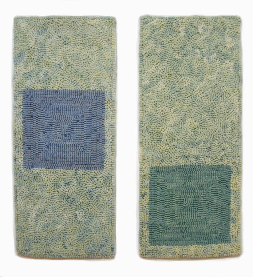 Studio and Garden: Floating Squares, a Diptych