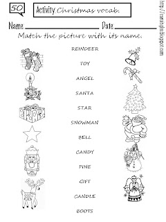 Carolina, mi página de inglés (Actividades): 50. Christmas vocabulary