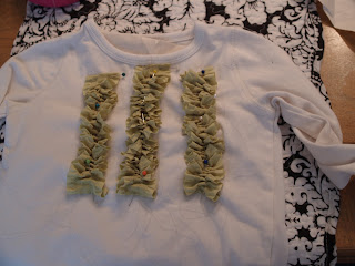 Ribbon t shirt DIY