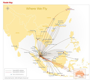AirAsia Latest News: AirAsia Latest Route Map