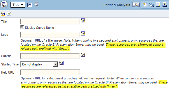ORACLE BUSINESS INTELLIGENCE ENTERPRISE EDITION 100: fmap