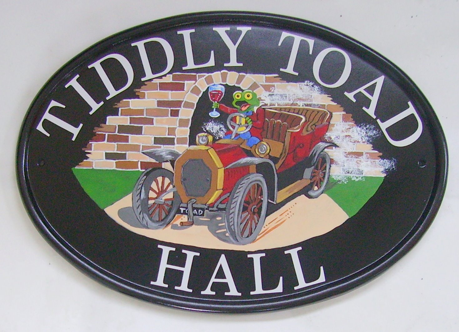 Pictorial House Signs from Yoursigns Ltd: Tiddly Toad Cartoon Sign