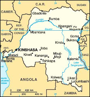 Congo Copper Mines Map