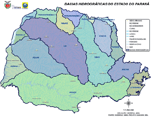 Proff Drika Geografia: Hidrografia do Paraná