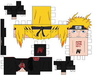 MangaPapercraft: naruto akatsuki