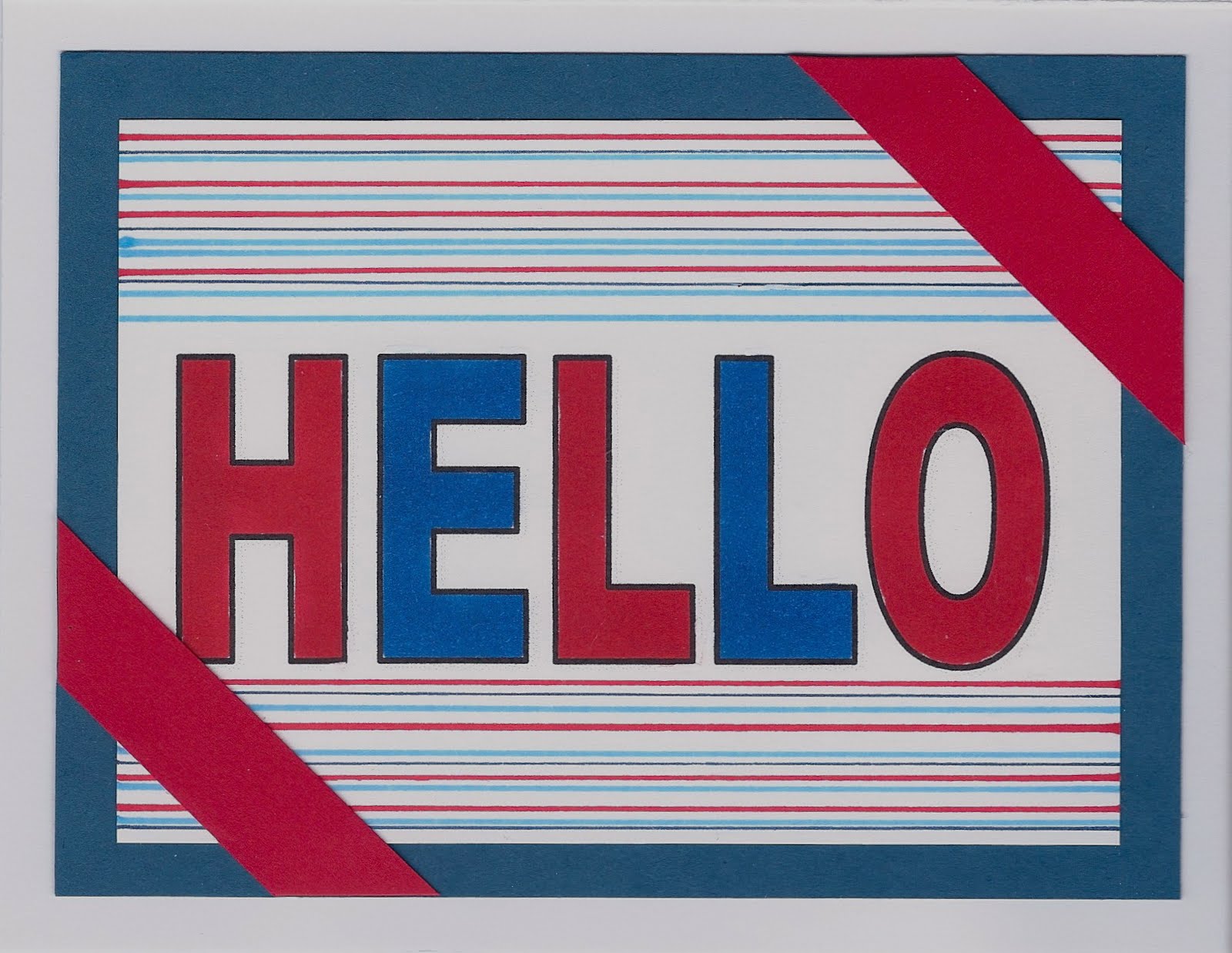 Mostly Markers - Cards: Big Hello Card