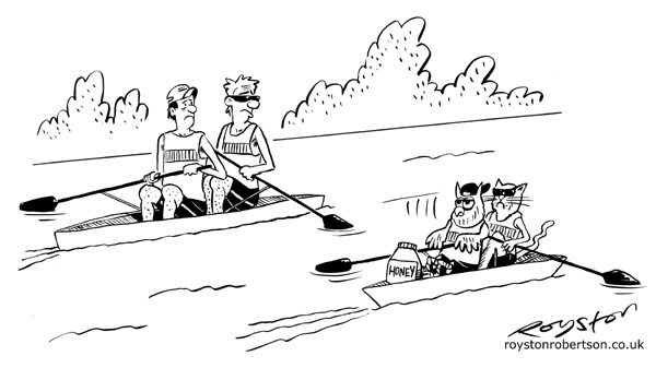 Royston Cartoons: Rowing cartoon: Size matters