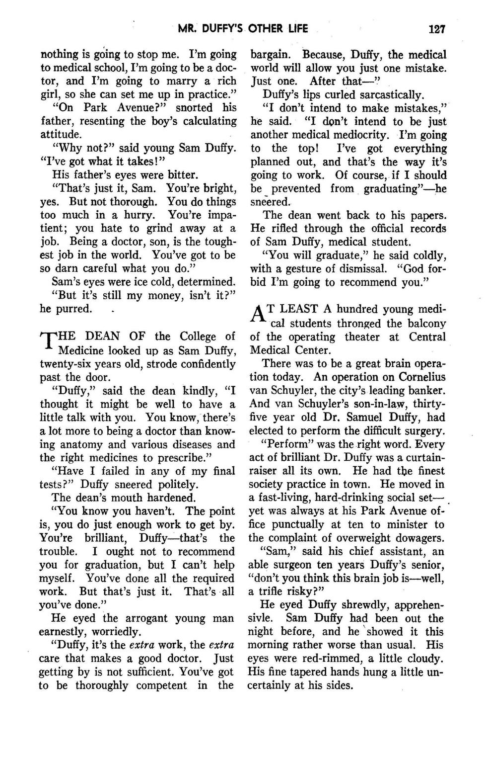 Two-Fisted Tales of True-Life Weird Romance!: Mr. Duffy's Other Life by ...