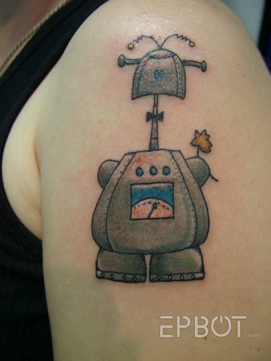 Cute Robots Tattoos