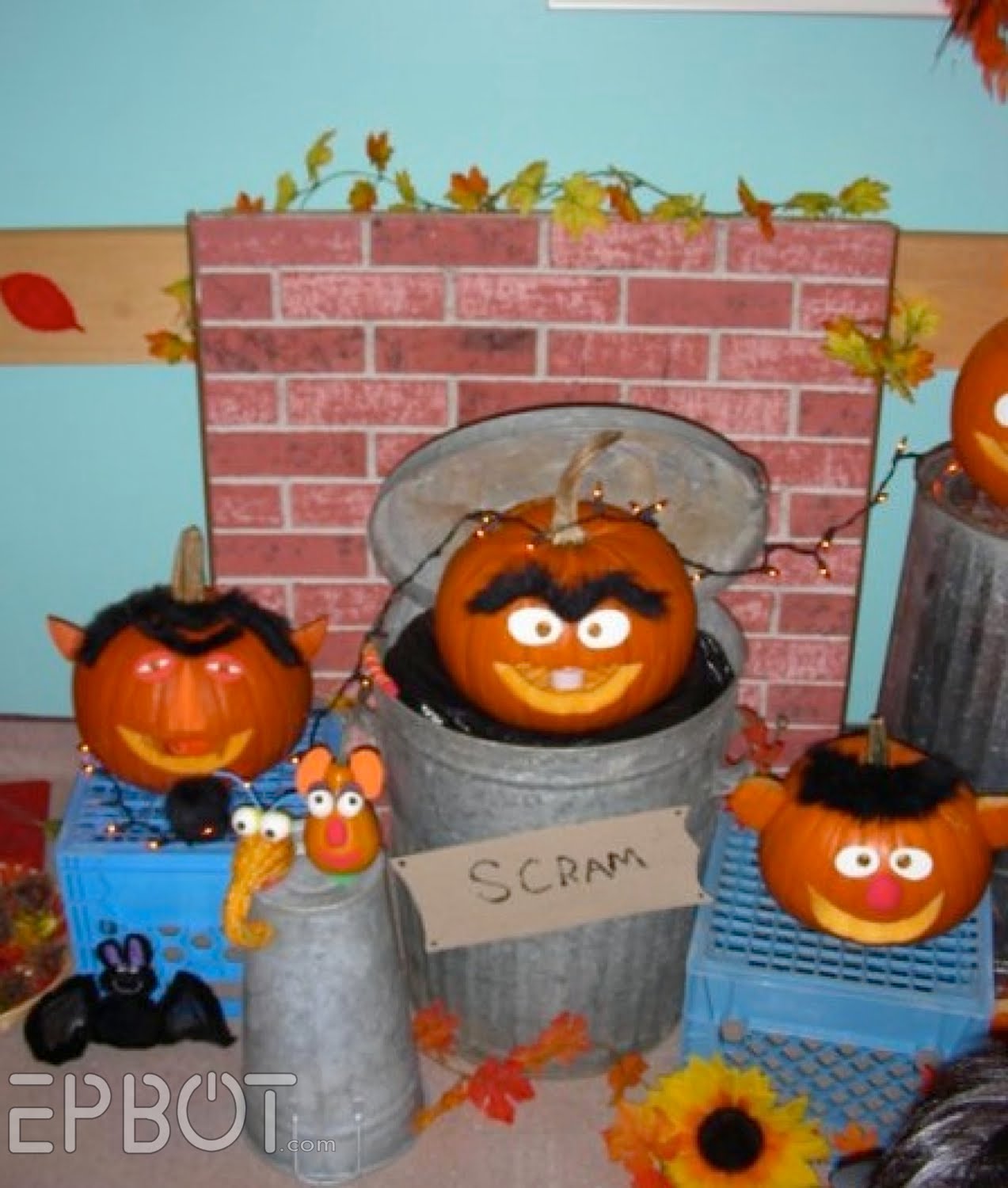 Sesame Street Pumpkin Stencil