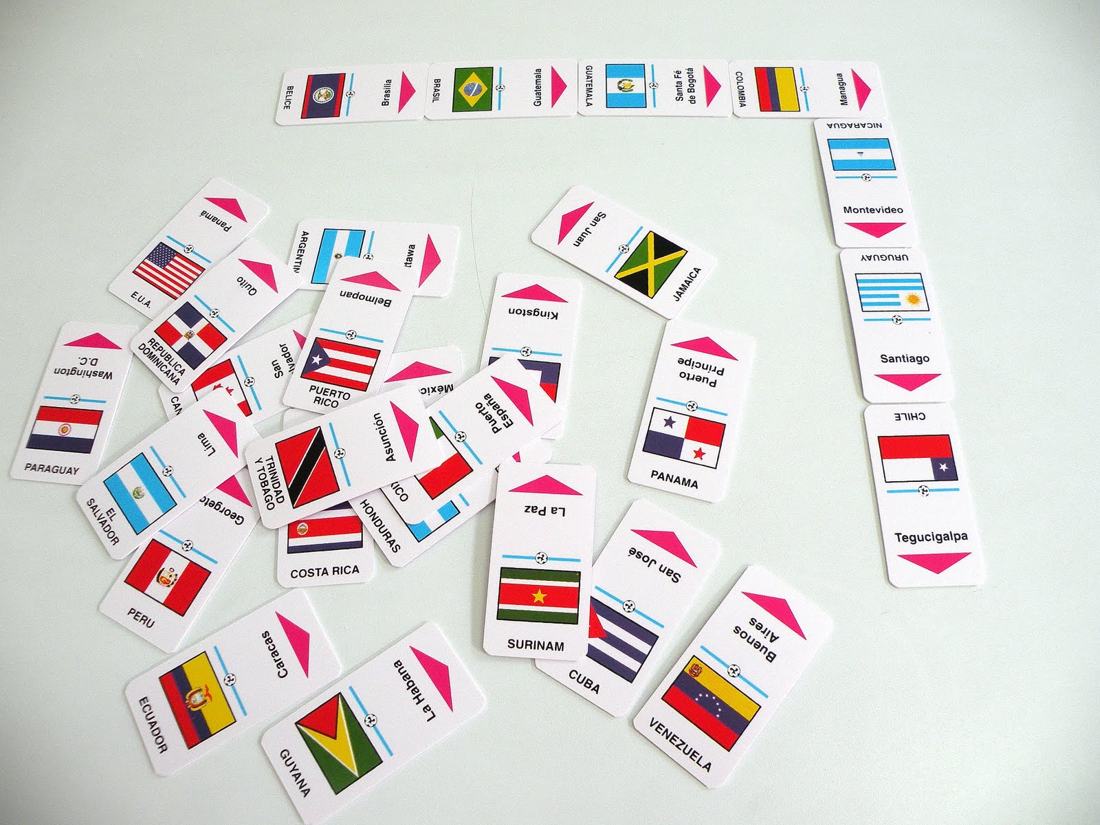 Proyecto Académico de ELE: 14. DOMINÓ DE BANDERAS DE AMÉRICA