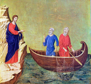 Jesus by Paulachan: 39 Jesus with Disciples at the Catching of the Fish