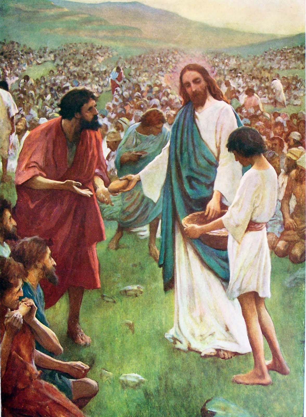 Jesus by Paulachan: 58 Multiplying Loaves