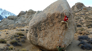 Bishop Bouldering Blog: Charlie Barrett, Saigon Superdirect (v10?)