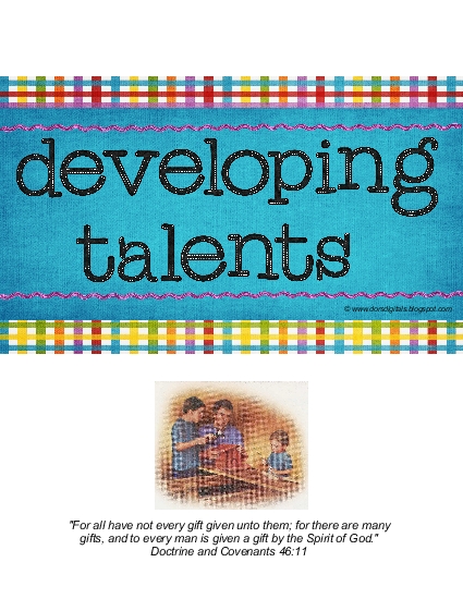 Dora's Digitals: Faith in God Developing Talents Divider