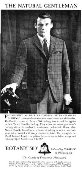 The Ivy League Look: The Natural Gentleman, Botany 500, 1963, 1955