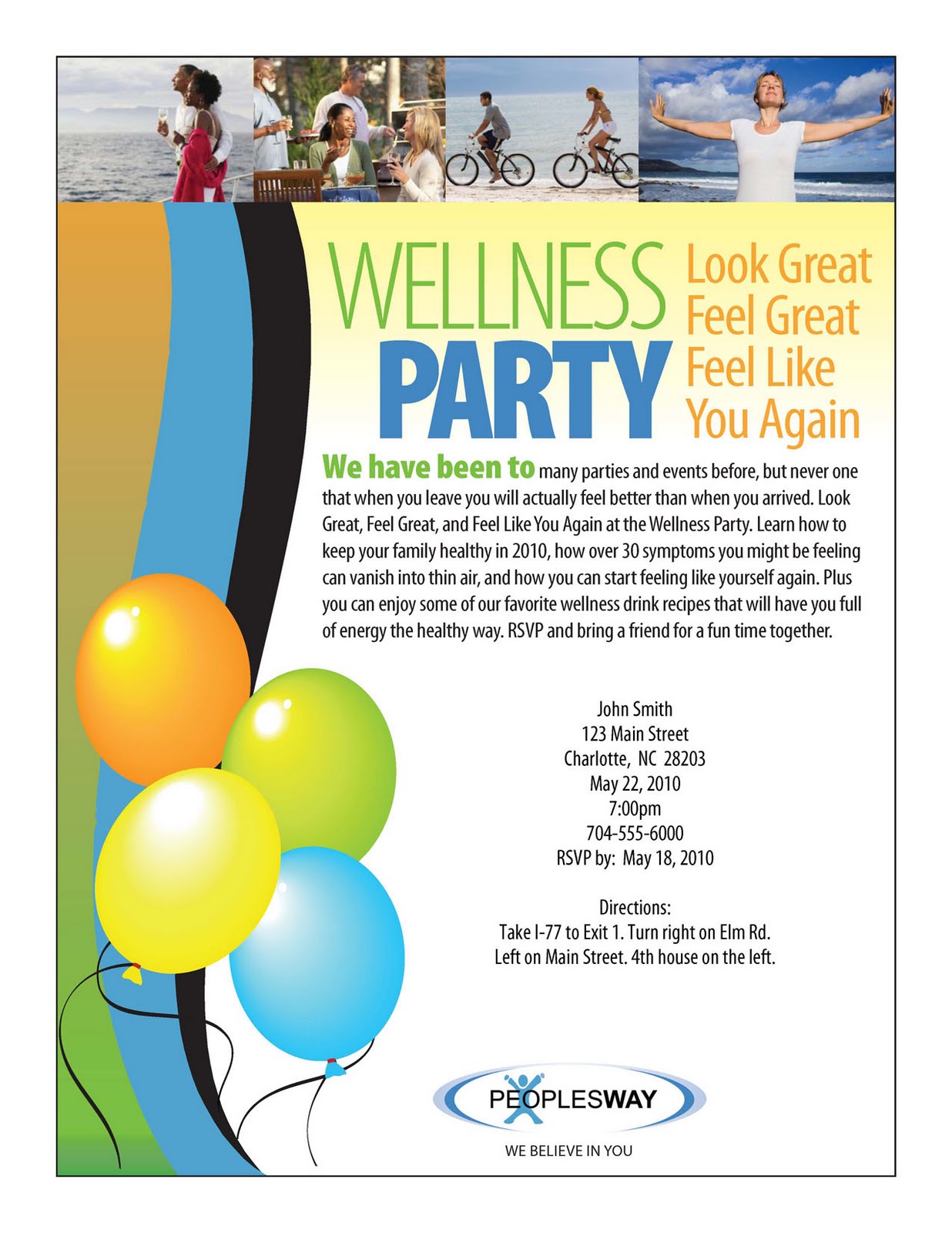 PEOPLESWAY - WE BELIEVE IN YOU: NEW WELLNESS PARTIES ANNOUNCED FOR ...