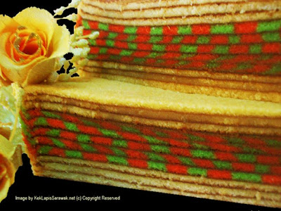 Kek Lapis Sarawak Asiarose: Kek Lapis Batik Sutera