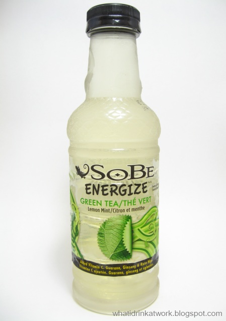 What I Drink At Work: SoBe Energize Green Tea Lemon Mint Review