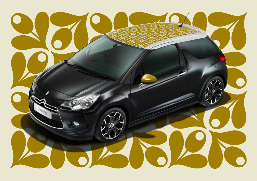 Mrs Cheese: orla kiely citroen DS3