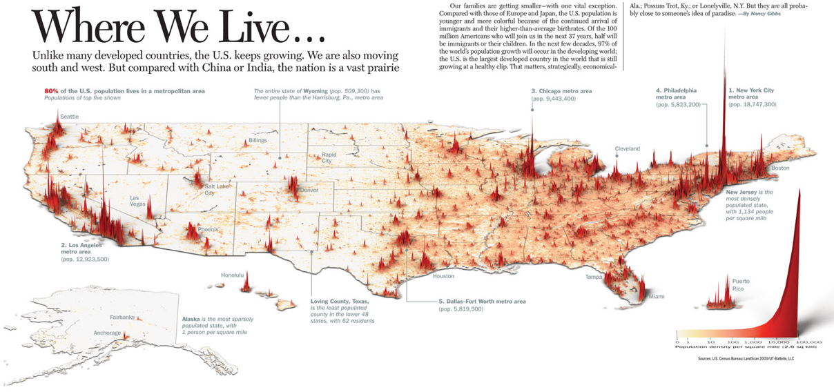 North American Population Density 2020 (cec.org/MapMonday) : r/MapPorn