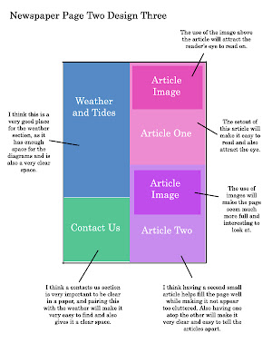 Katherine Holmes A2 Media Coursework: First Draft Newspaper Second Page ...