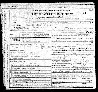 Kadetsky Family History: Bertha (Rosenstein) and Harry Fleisher Death ...