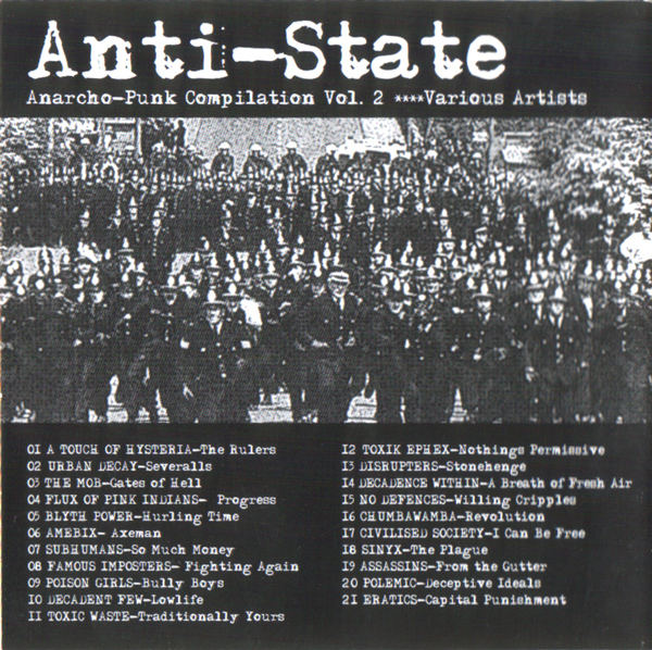 CRUCIFUCKTION: ANTI-STATE - ANARCHO-PUNK COMPILATION vol.2