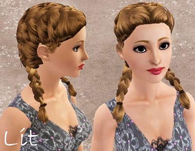 The sims 3 cc hair french braid - paseand