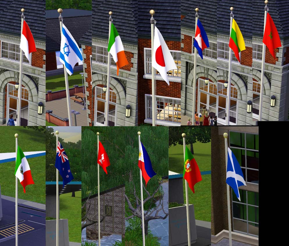 My Sims 3 Blog: More flags for your Sims by Lisen801