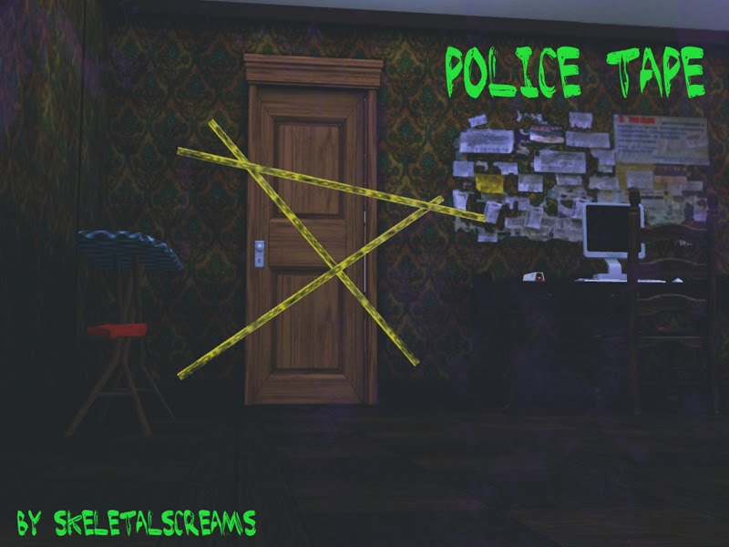 My Sims 3 Blog: Police / Crime Scene Tape by Skeletal Screams