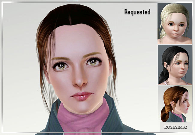 Mod The Sims - WCIF Rose Hair 074