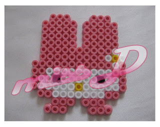 Miss D Creations: Melody Pink - Hama Beads Necklaces