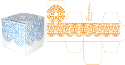 Free printable favor box | How About Orange